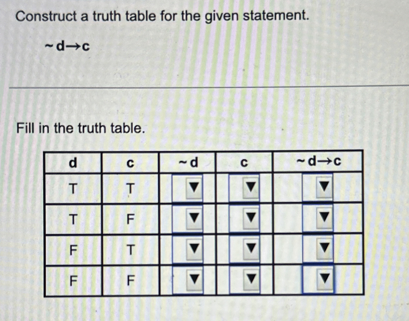 Solved Construct a truth table for the given | Chegg.com