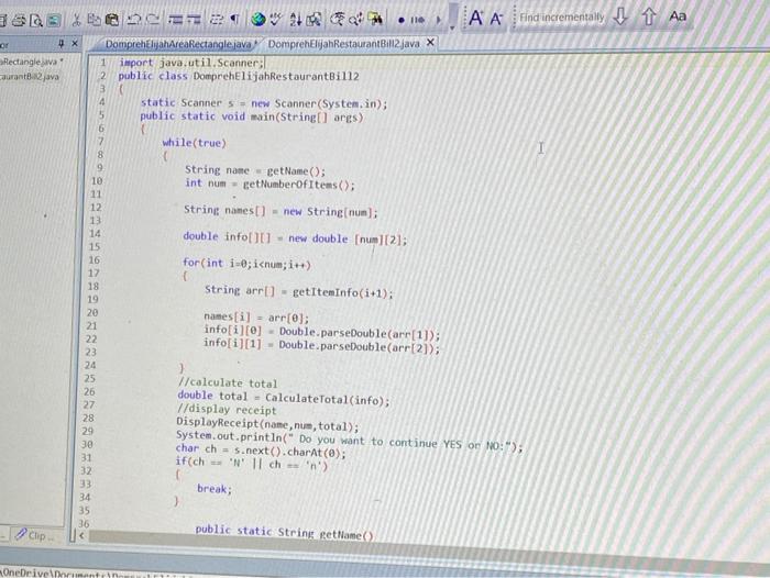 Solved 36 public static String getName> 37 38 | Chegg.com