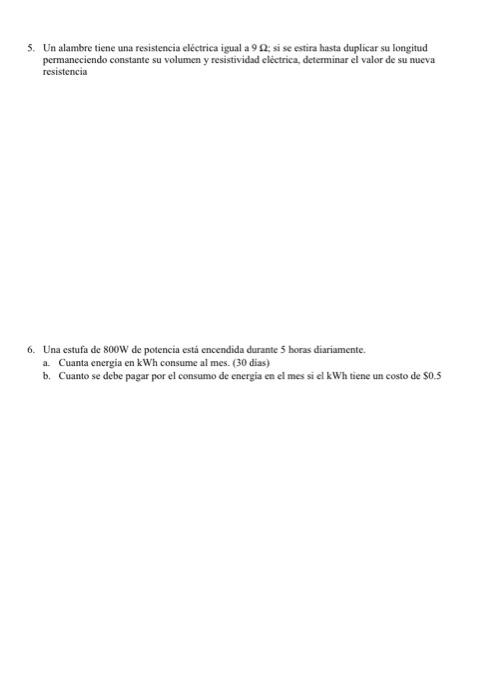 Solved 5. A wire has an electrical resistance equal to 9 Ω; | Chegg.com