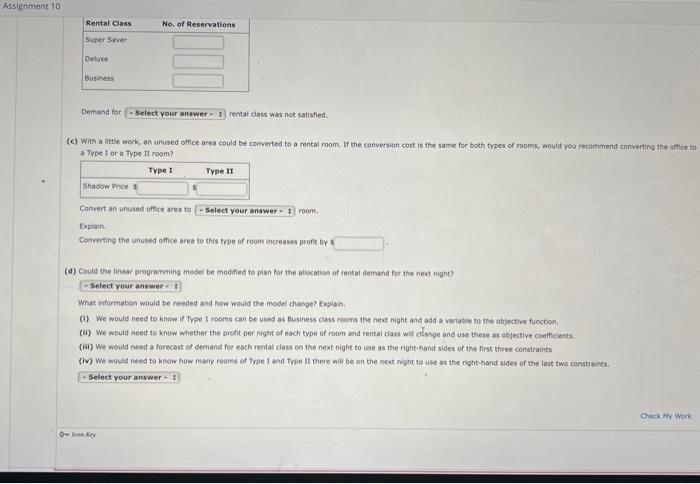 Solved follows: There are 100 Trpe I rosms and 110 Type II | Chegg.com