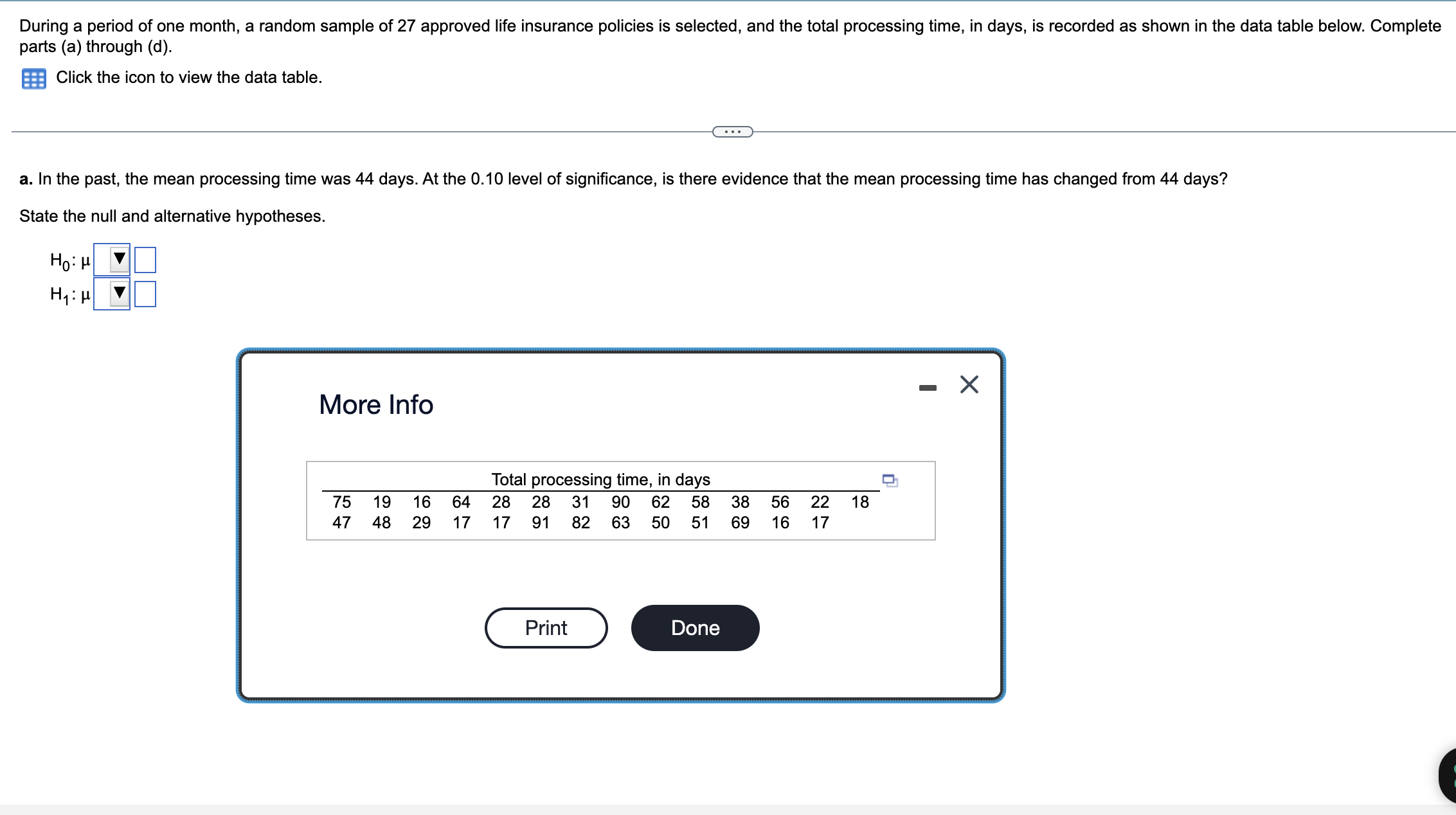 Solved State the null and alternative | Chegg.com