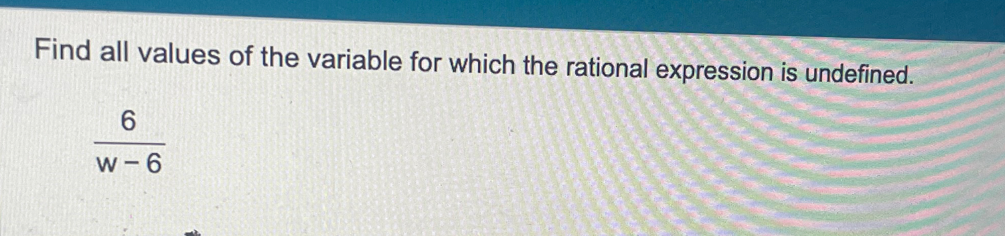Solved Find all values of the variable for which the | Chegg.com