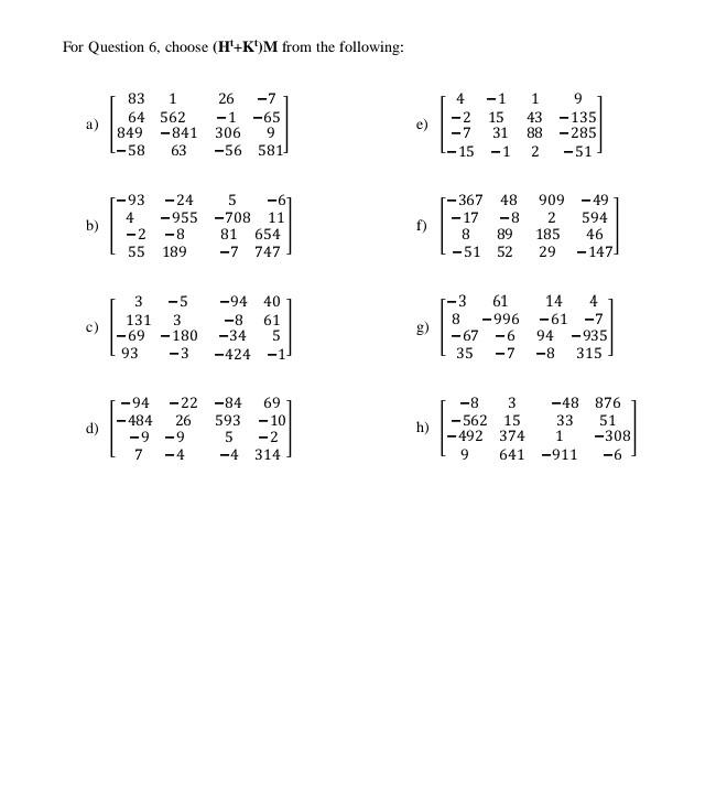 Solved In problems 1-4, the matrices are the augmented | Chegg.com