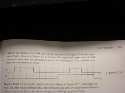Solved Sketch the outputs of an S-R latch of the type shown | Chegg.com