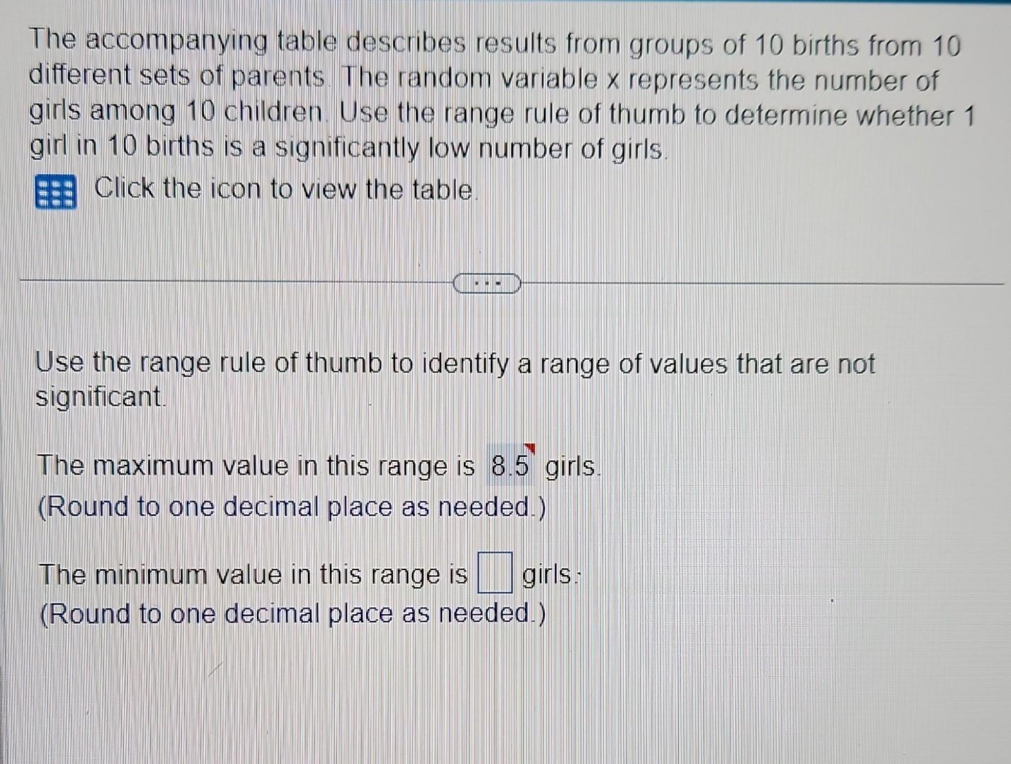 Solved The accompanying table describes results from groups | Chegg.com