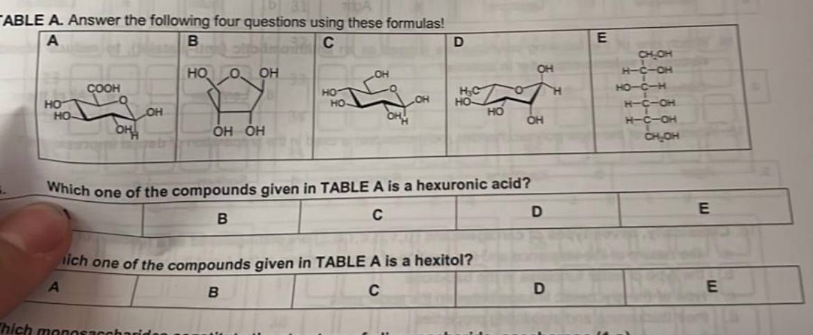Solved by an EXPERT ABLE A. ﻿Answer the following four questions using | Chegg.com