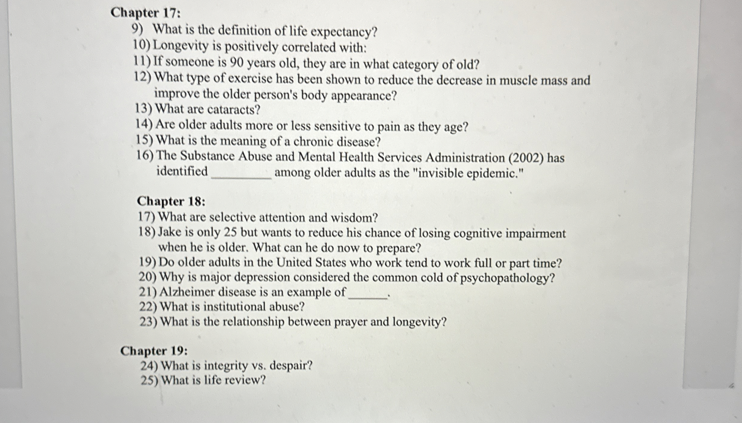 Solved Chapter 17:What is the definition of life | Chegg.com
