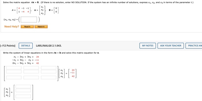 Solved Find X And Y X 2 6 2y 2x 3 8 Y 2 2x 6 6 9 76 8