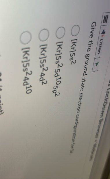 Solved und state electron configuration for | Chegg.com