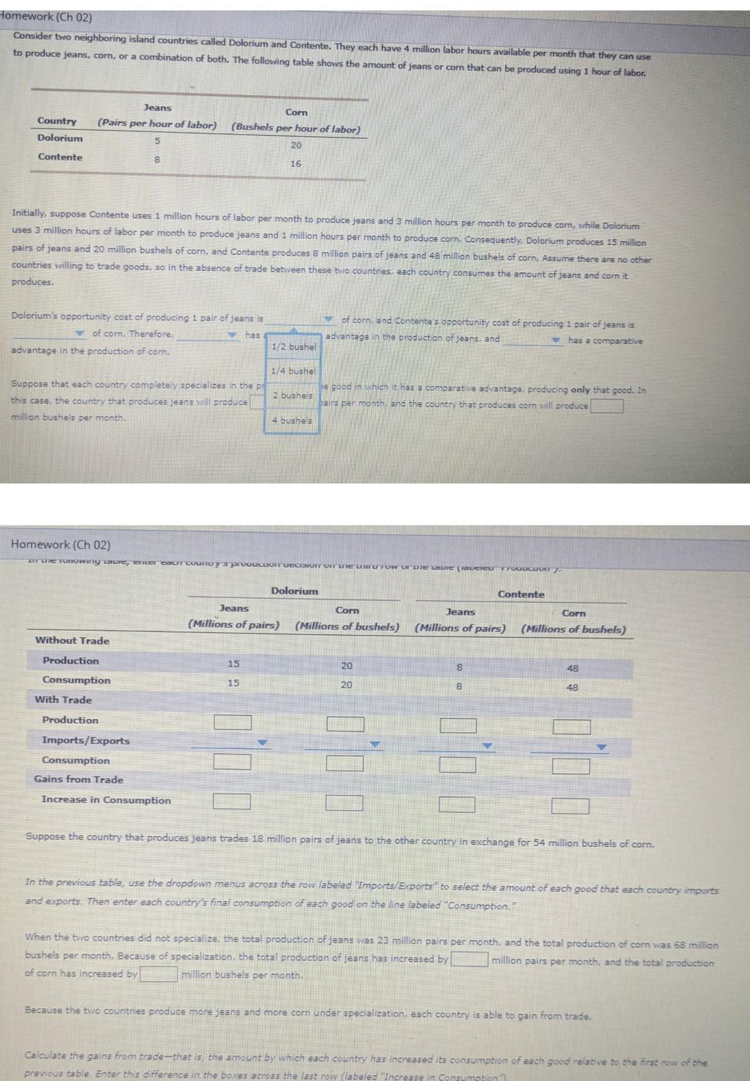 Solved Homework (Ch 02) Consider two neighboring island | Chegg.com