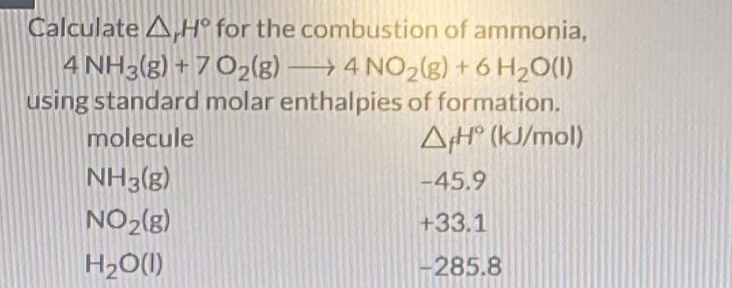 Solved Calculate ?????rH° ﻿for the combustion of | Chegg.com