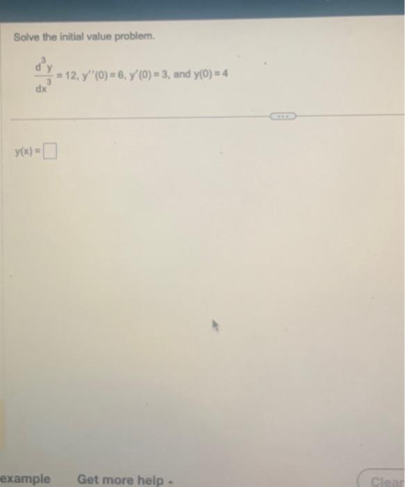 Solved Solve the initial value problem. dx y(x) = = 12, | Chegg.com
