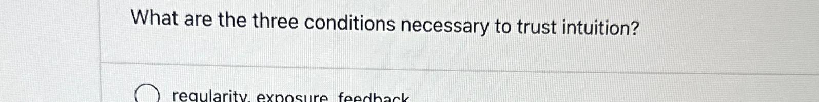 Solved What are the three conditions necessary to trust | Chegg.com