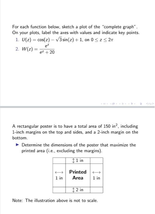 Solved For each function below, sketch a plot of the | Chegg.com