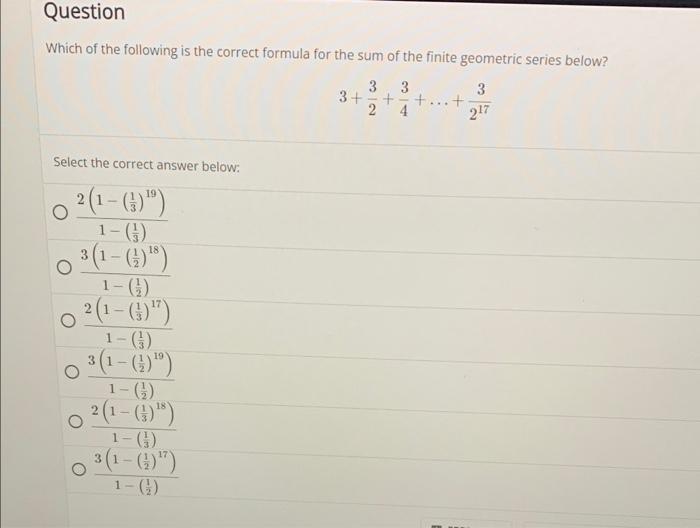 Solved Which of the following is the correct formula for the | Chegg.com