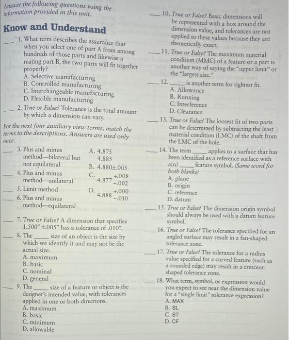 Solved Answer the following questions using the information | Chegg.com