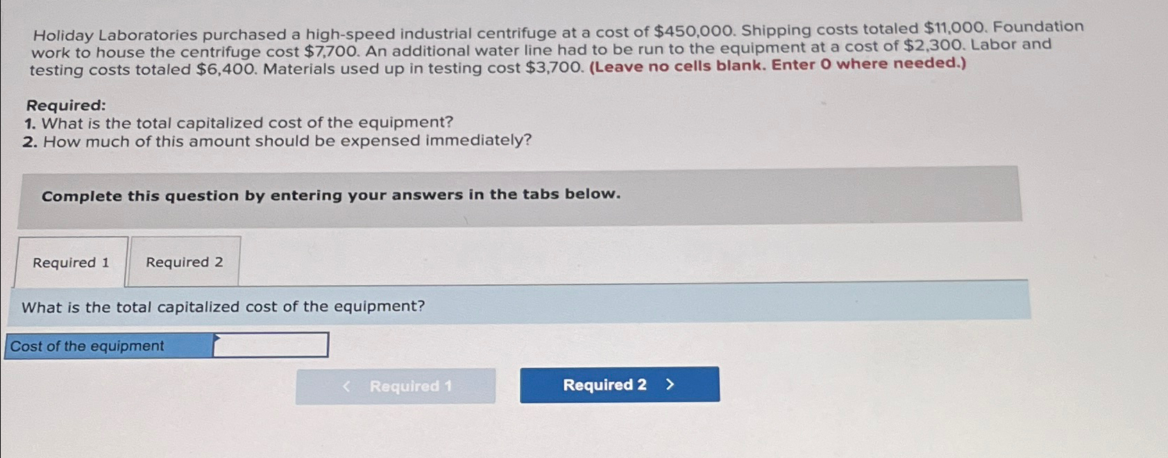 Solved Holiday Laboratories purchased a high-speed | Chegg.com