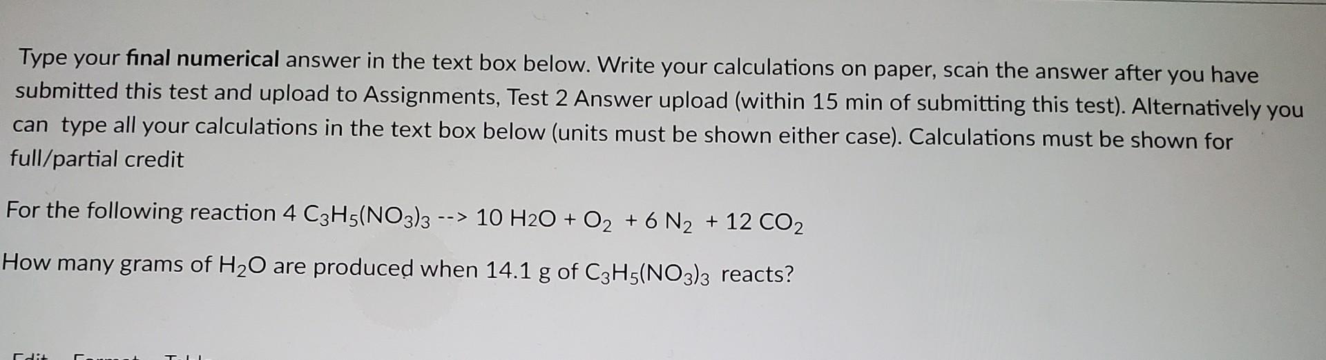 Solved Type your final numerical answer in the text box | Chegg.com