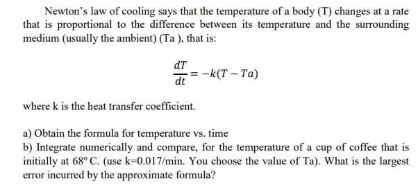 Solved numerical analysis question do not use euler method | Chegg.com