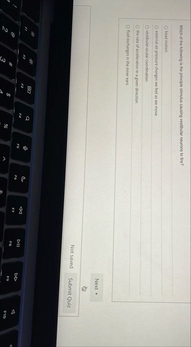 Solved Wrich of the following is the principle stimulus | Chegg.com