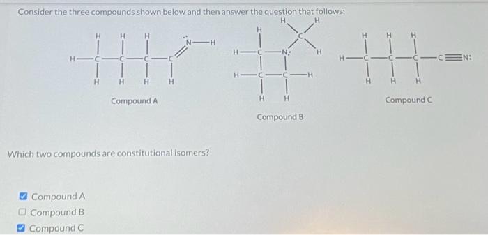 Solved Consider the three compounds shown below and then | Chegg.com