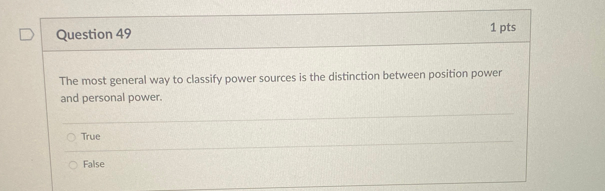 Solved Question 491 ﻿ptsThe most general way to classify | Chegg.com