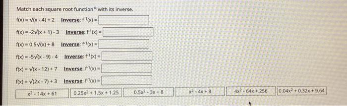 Solved Match each function a with its range ra q. Choose... | Chegg.com