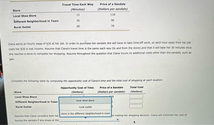 Solved 2. Determining opportunity cost Suppose that Clana is | Chegg.com