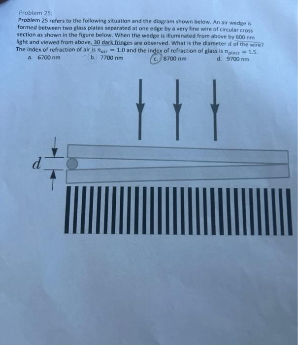 Solved Problem 25: Problem 25 refers to the following | Chegg.com