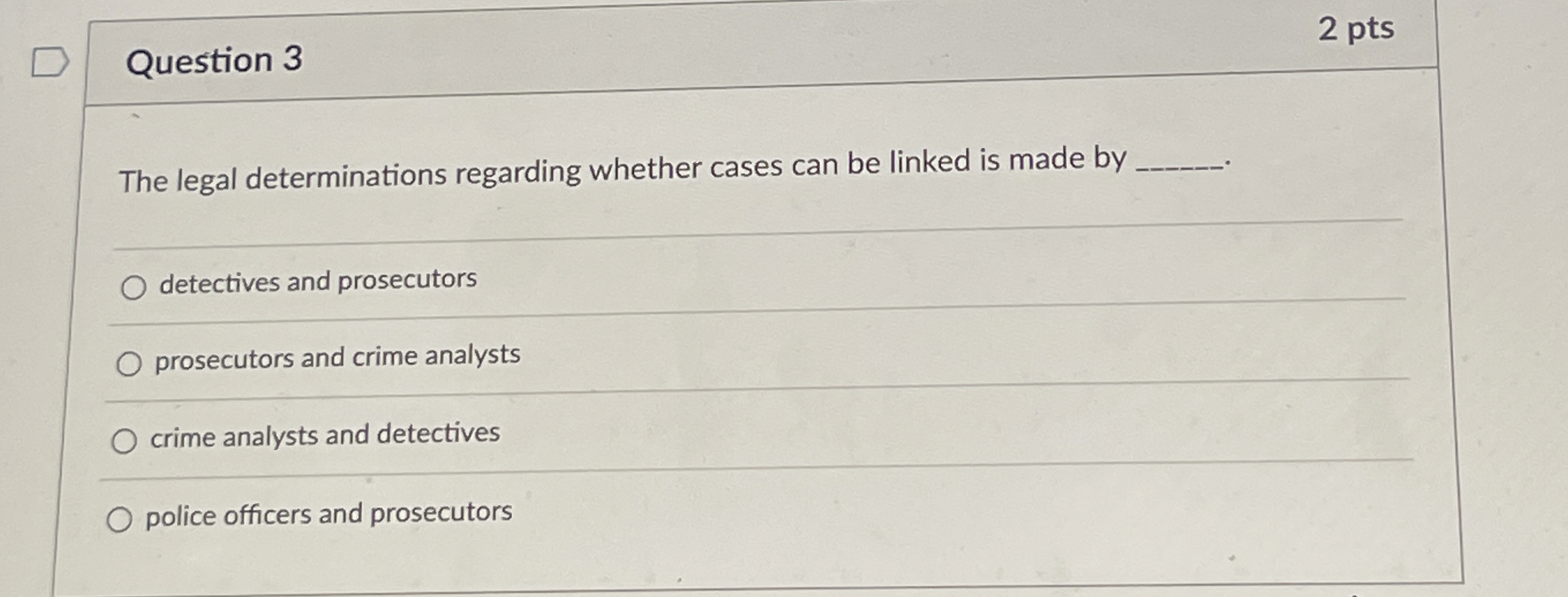 Solved Question 32 ﻿ptsThe legal determinations regarding | Chegg.com