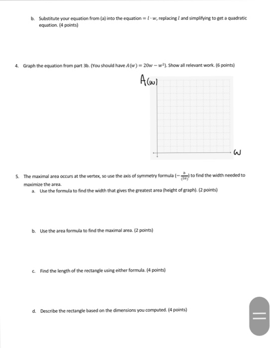 Solved Part II: Quadratic Fencing Another important question | Chegg.com