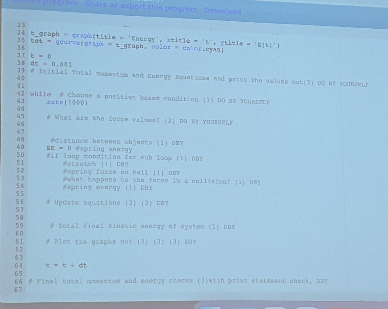 Solved Specifically, I need help on the parts with the | Chegg.com