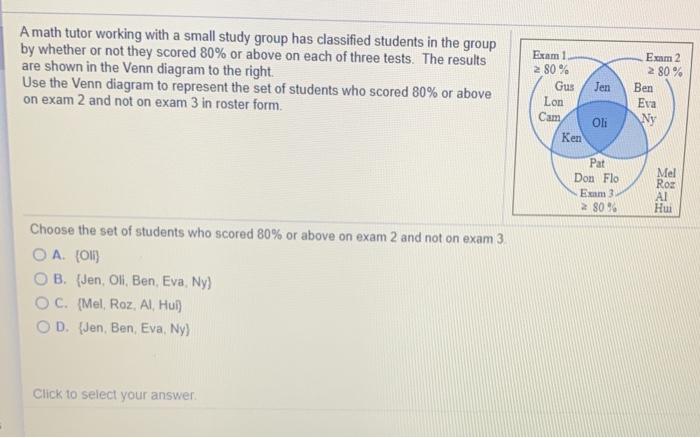 Solved A math tutor working with a small study group has | Chegg.com
