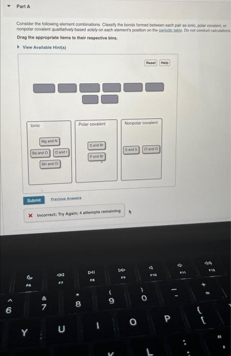 Solved 7 6 Part A Consider the following element | Chegg.com