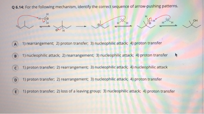 Solved Q6.14: For the following mechanism, identify the | Chegg.com