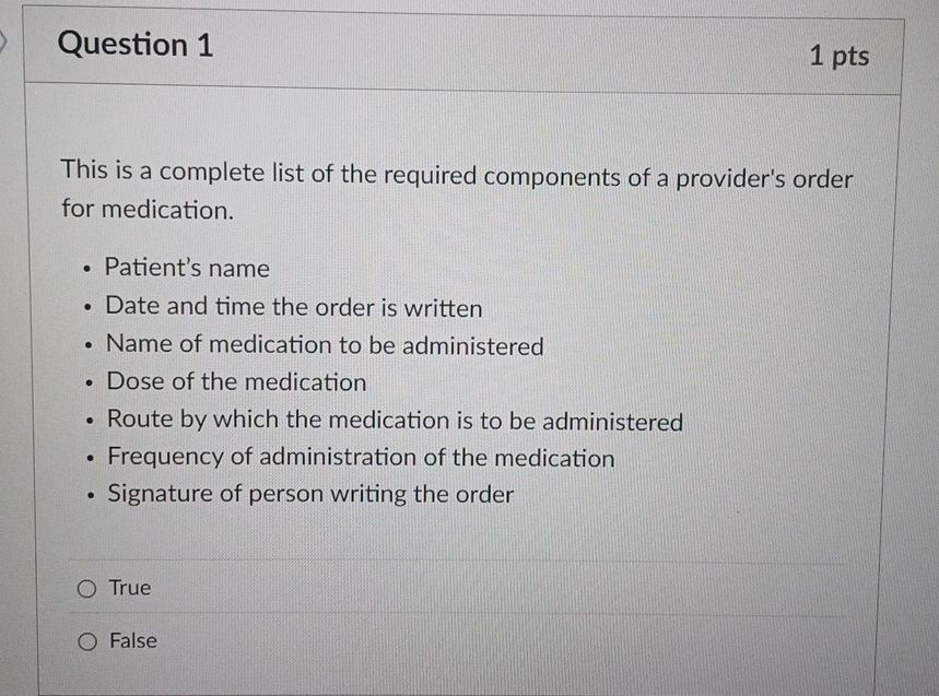 Solved Question 11 ﻿ptsThis is a complete list of the | Chegg.com