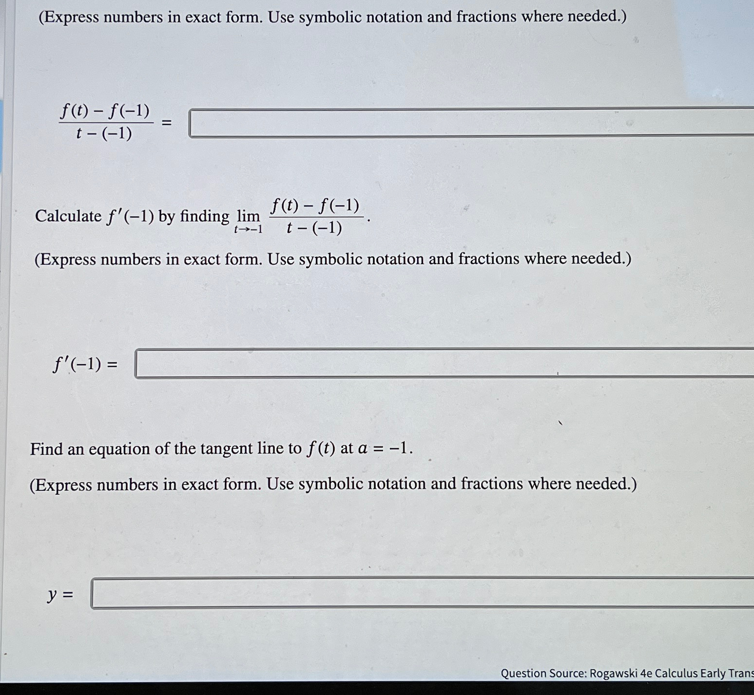 Solved (Express numbers in exact form. Use symbolic notation | Chegg.com