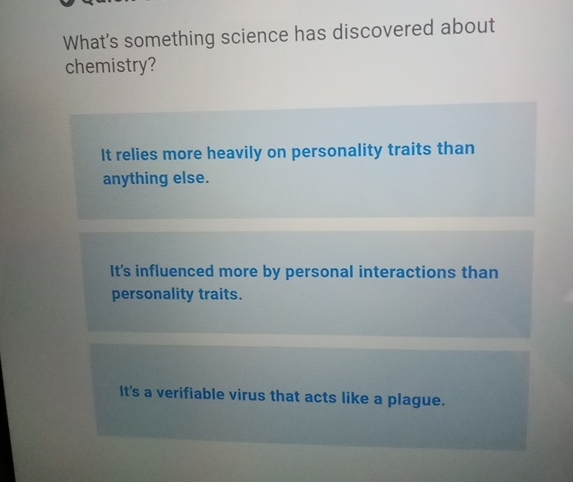 Solved What's something science has discovered about | Chegg.com