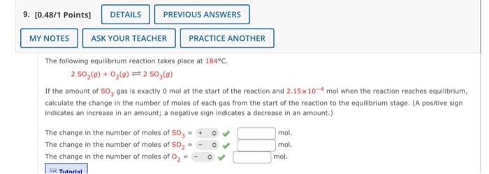 Solved 8. [1/2.5 Points) DETAILS PREVIOUS ANSWERS MY NOTES | Chegg.com