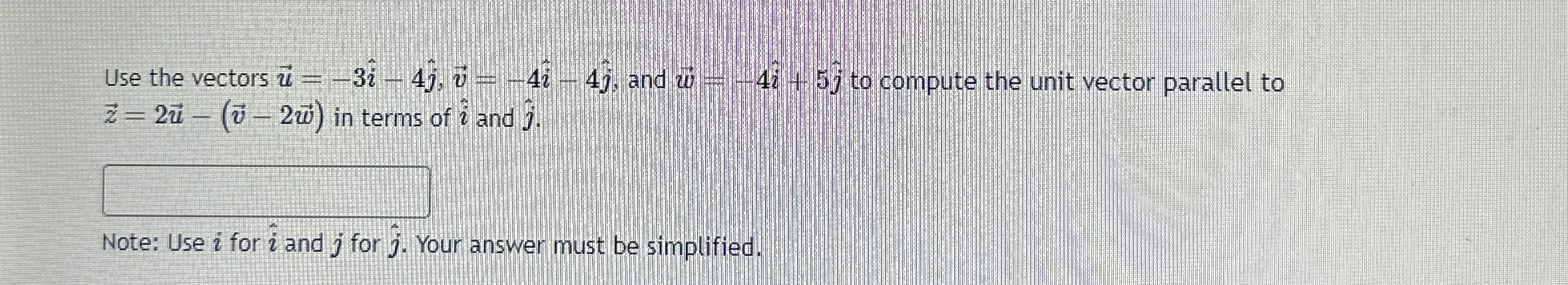 Solved Use the vectors | Chegg.com