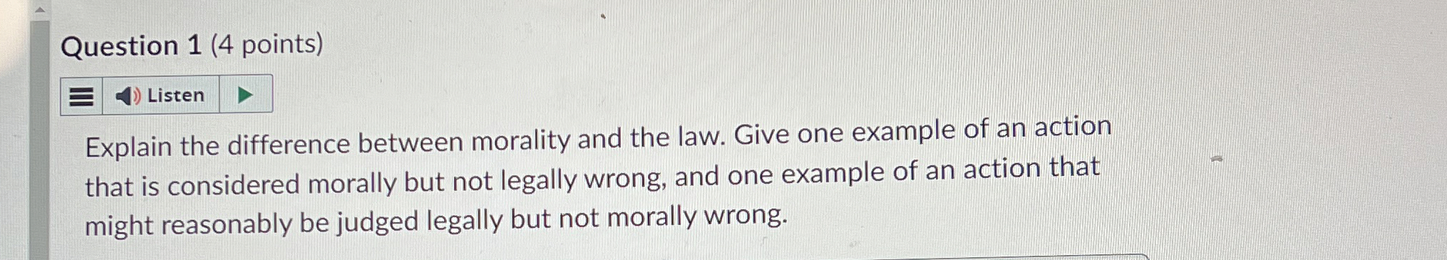 Solved Question 1 (4 ﻿points)Explain the difference between | Chegg.com