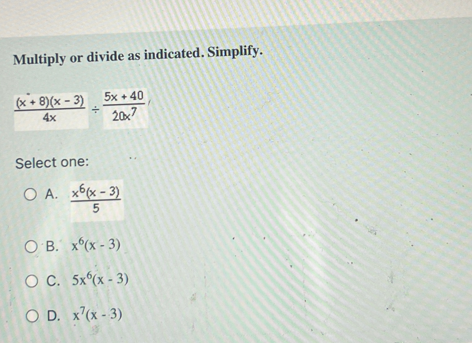 Solved Multiply or divide as indicated. | Chegg.com