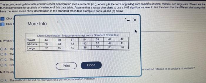 Solved The accompanying data table contains chest | Chegg.com