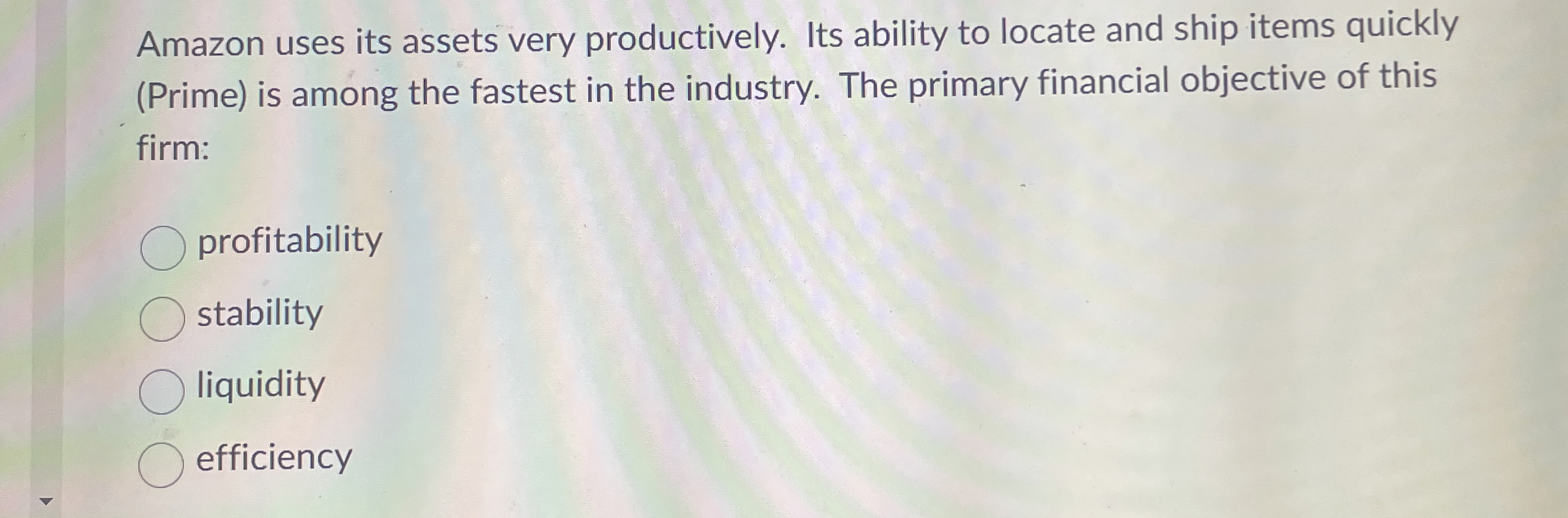 Solved Amazon uses its assets very productively. Its ability | Chegg.com