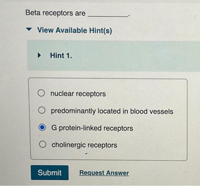Solved View Available Hint(s) Hint 1. nuclear receptors | Chegg.com