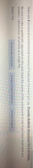 Solved There are 8 structural (constitutional isomers) of | Chegg.com
