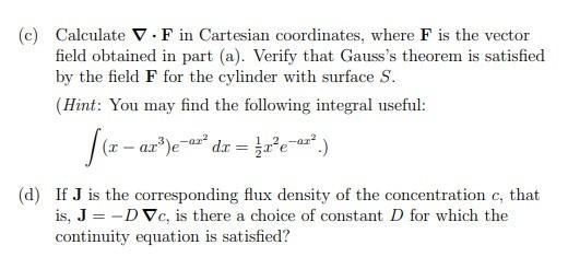 A time-dependent scalar field c is given by | Chegg.com