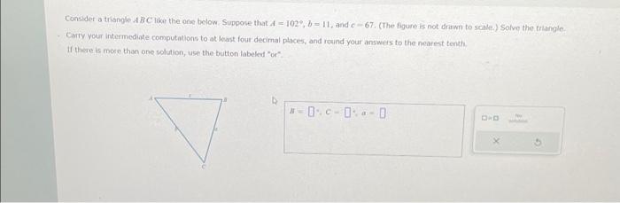 Consider a triangle ABC like the one below. Suppose | Chegg.com