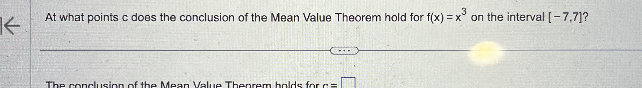 Solved At what points c ﻿does the conclusion of the Mean | Chegg.com
