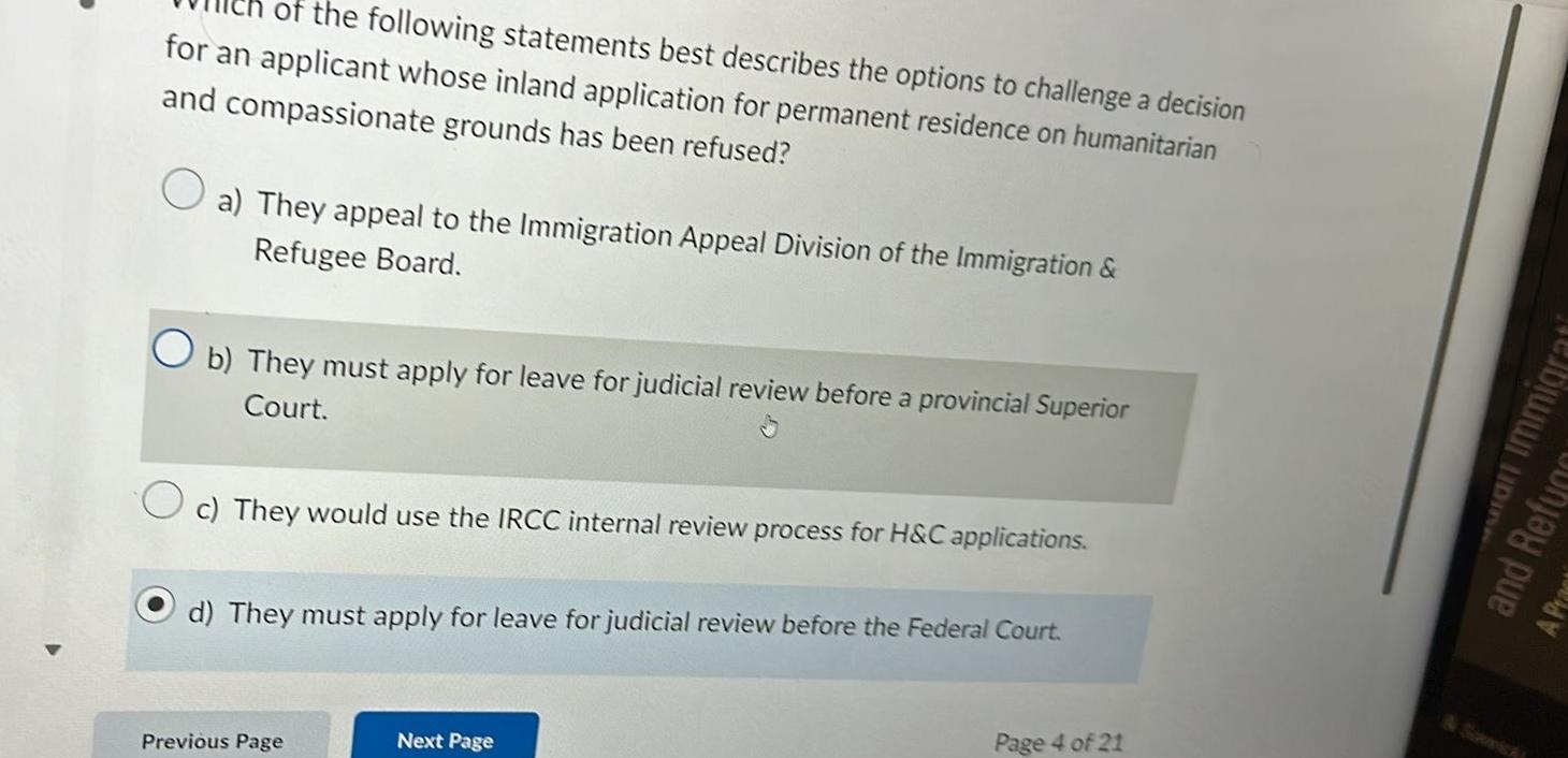Solved for an and complicant whose inland application for | Chegg.com